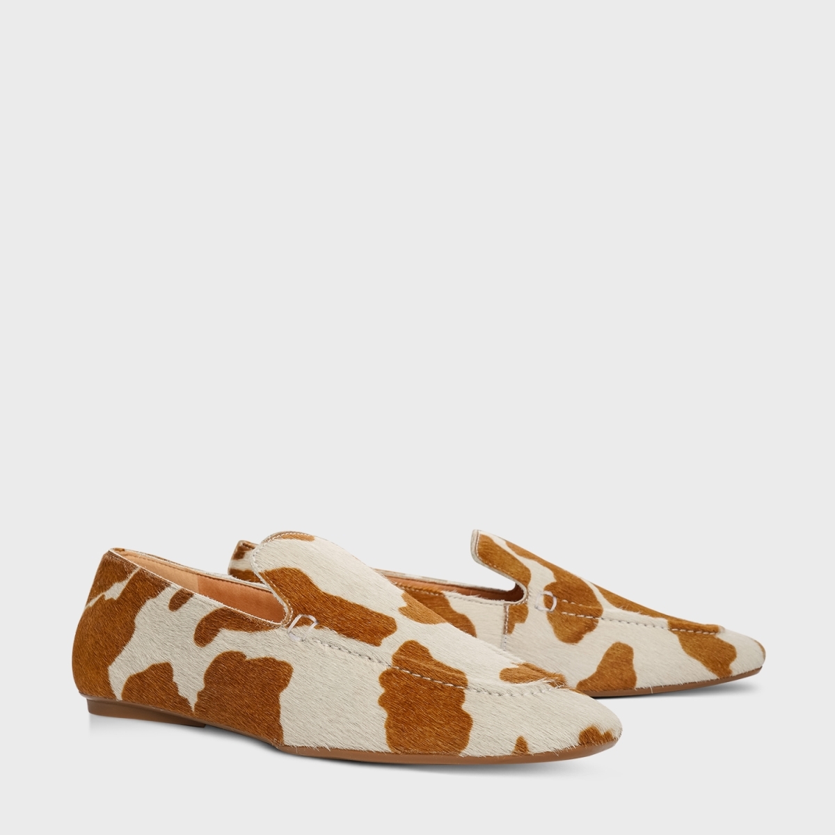 Loafer Fun Pelo Cow Camel