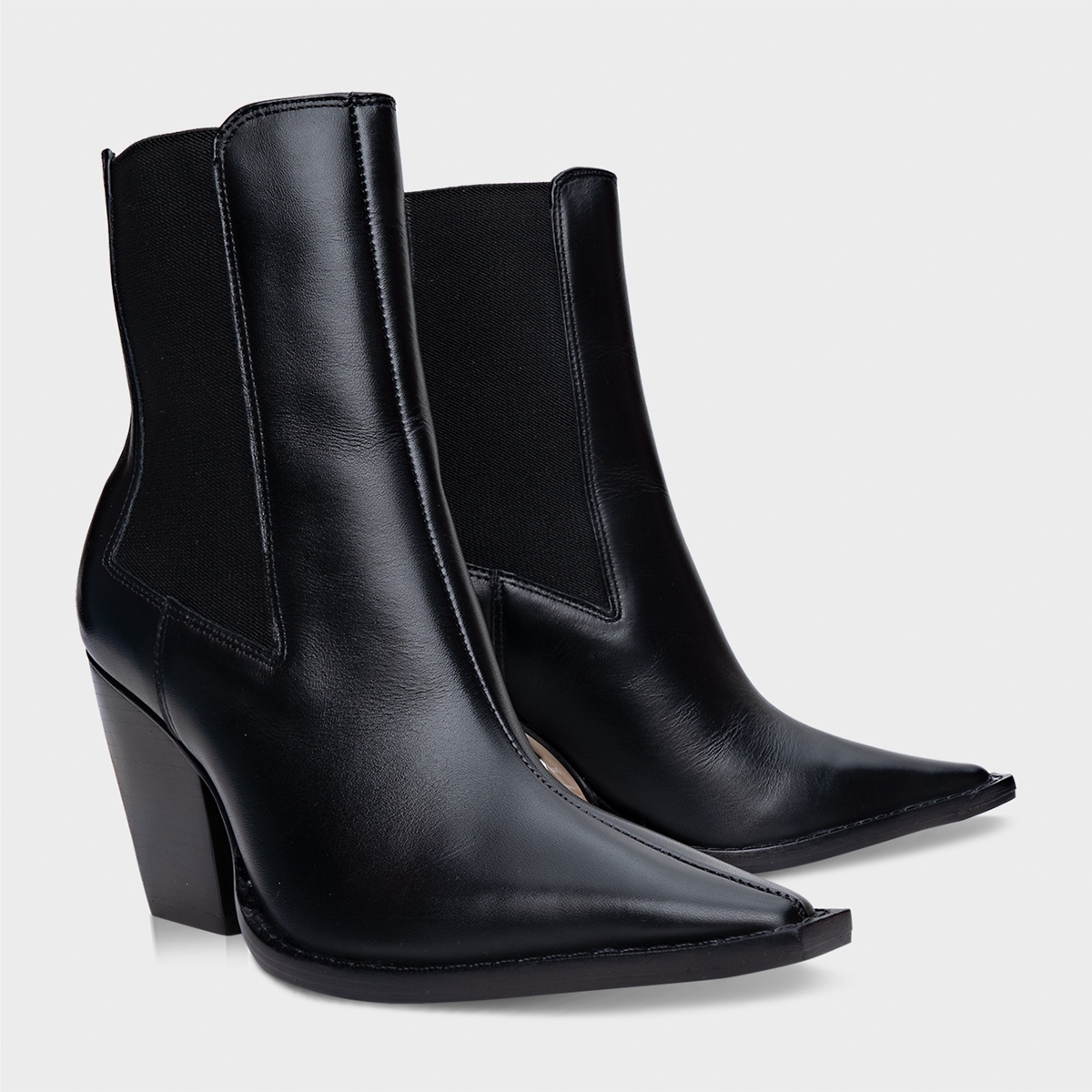 Bota Western Couro Preto