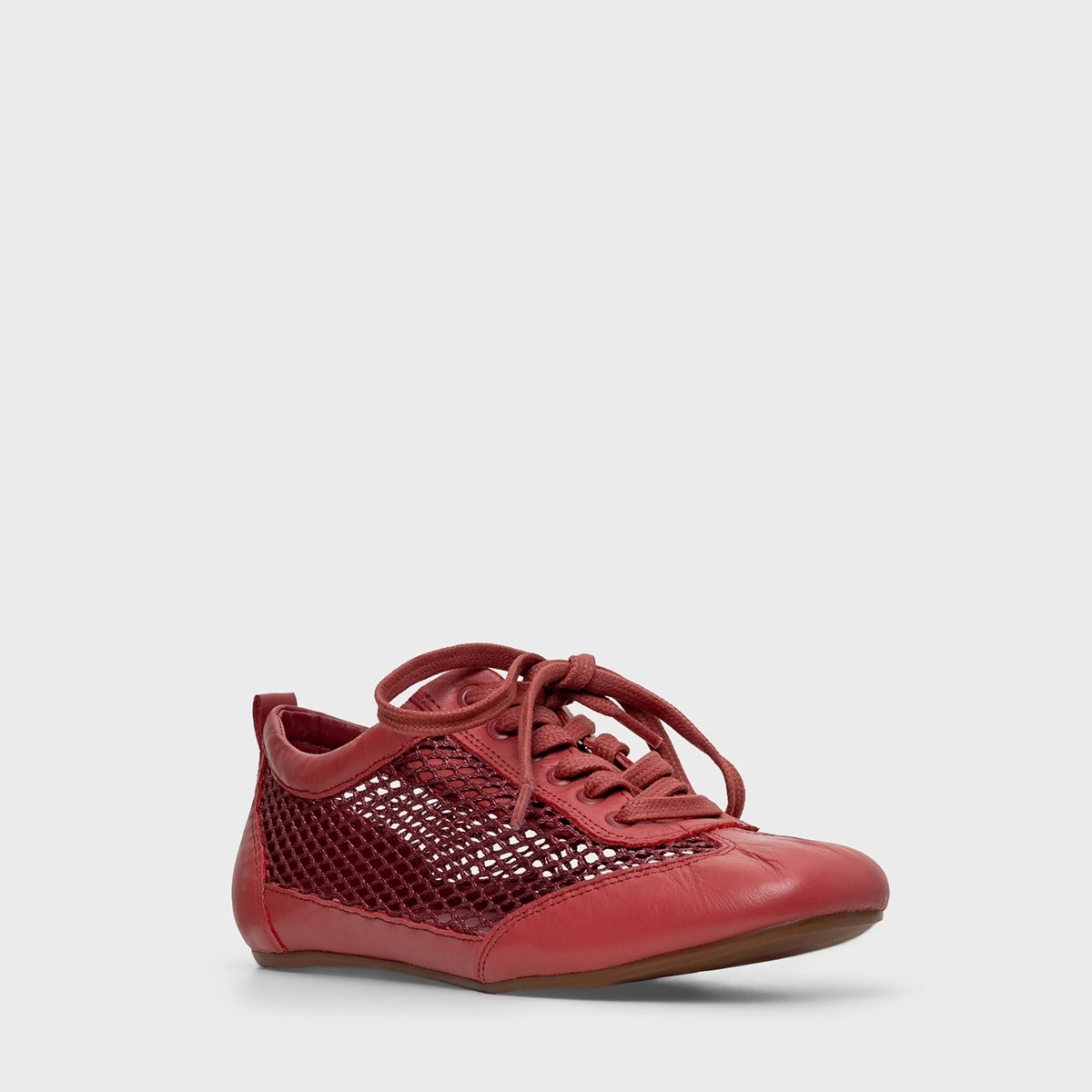 Tênis Tela Couro Rosa Berry - Tênis Tela Couro Rosa Berry | Carrano